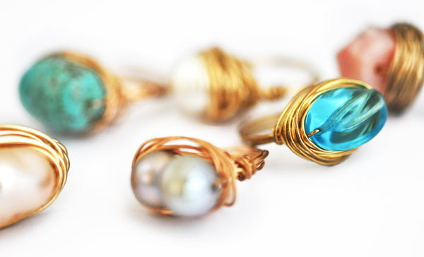 workshop / making wire + gemstone rings – LOST WAX STUDIO NYC - made in nyc